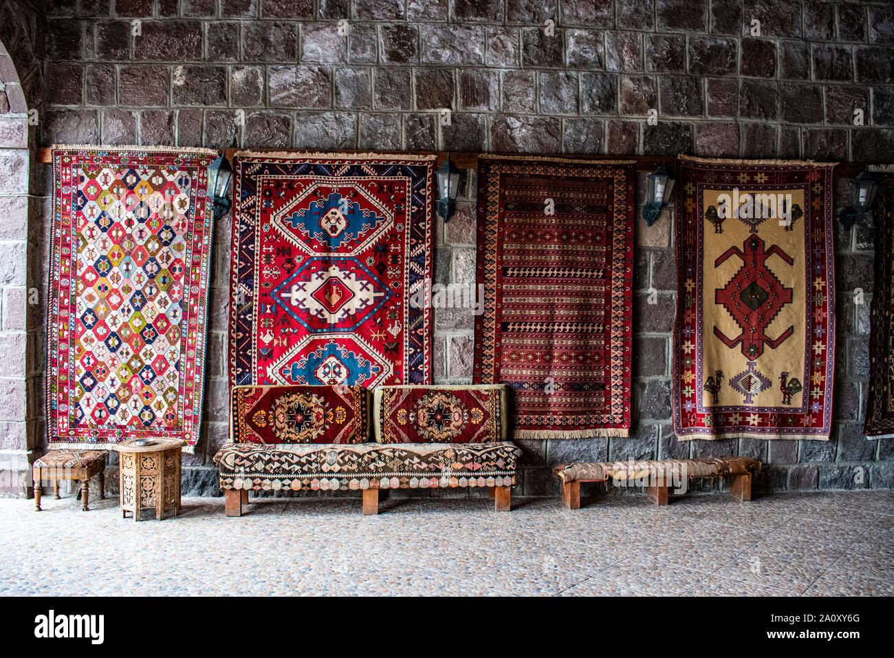 Turkey: Turkish rugs hand knotted according to ancient tradition on ...
