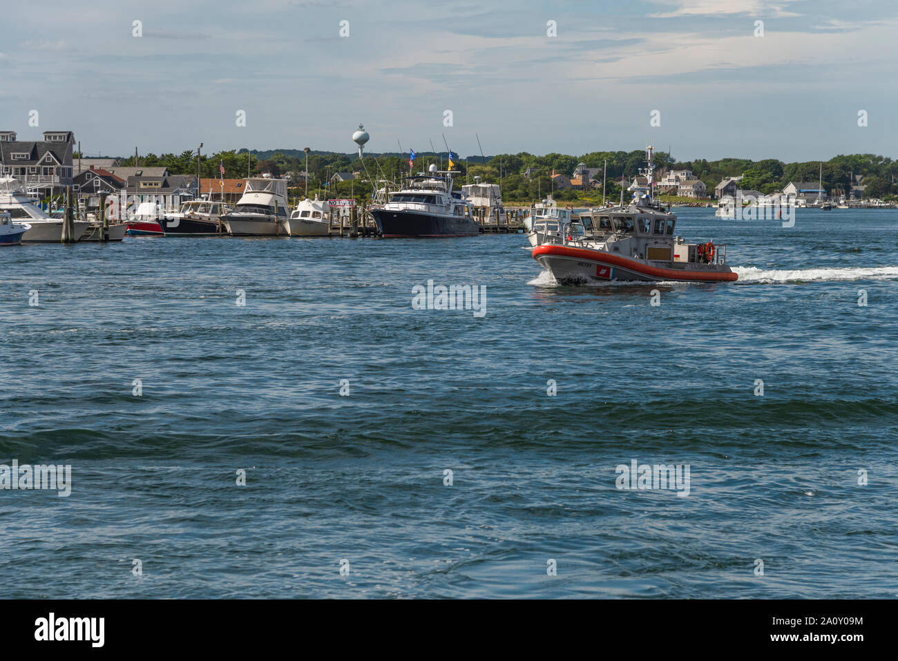 US Coast Guard Patrol Point Judith, Rhode Island USA Stock Photo - Alamy