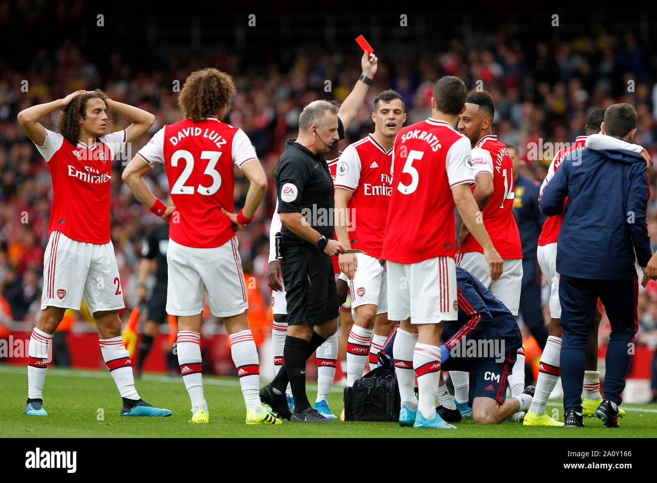 Player sent off hi-res stock photography and images - Alamy