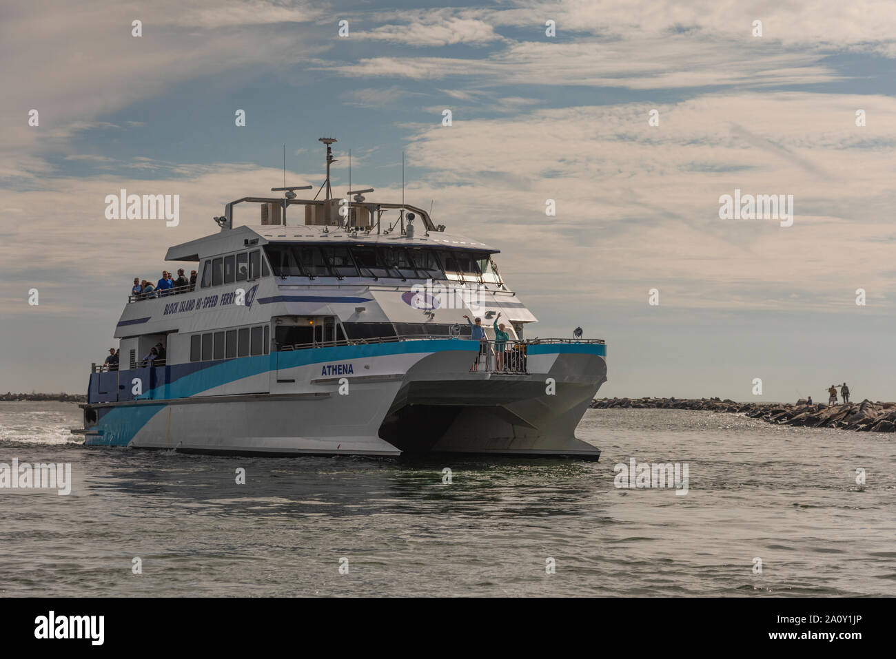 Point judith block island ferry hi-res stock photography and images - Alamy