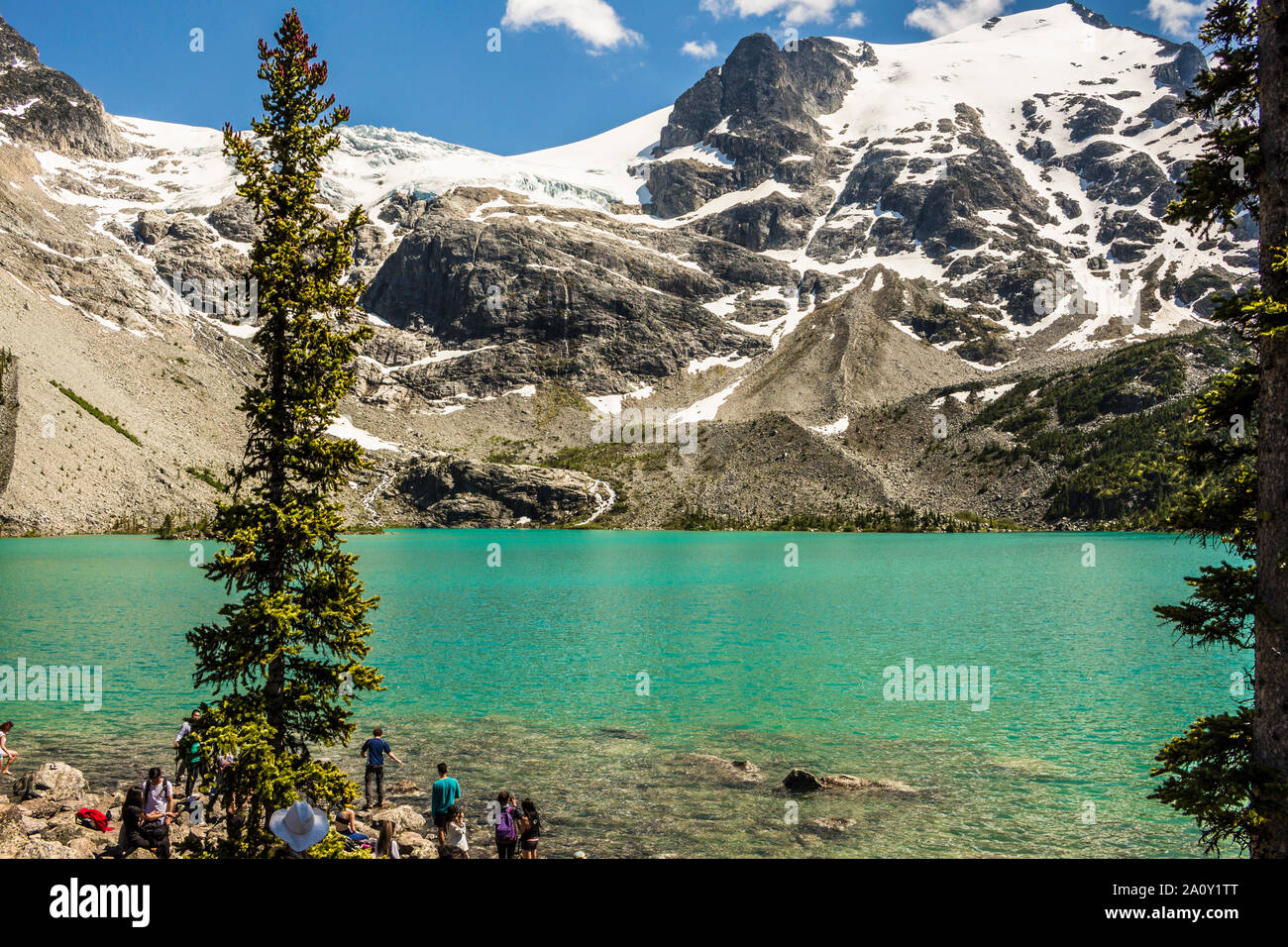 British columbia canada joffre lakes provincial park hi-res stock ...