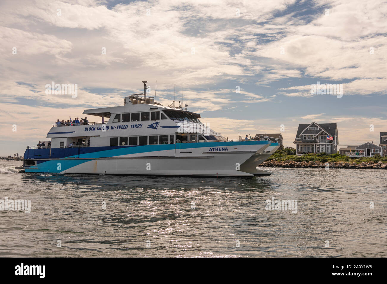 Point judith block island ferry hi-res stock photography and images - Alamy