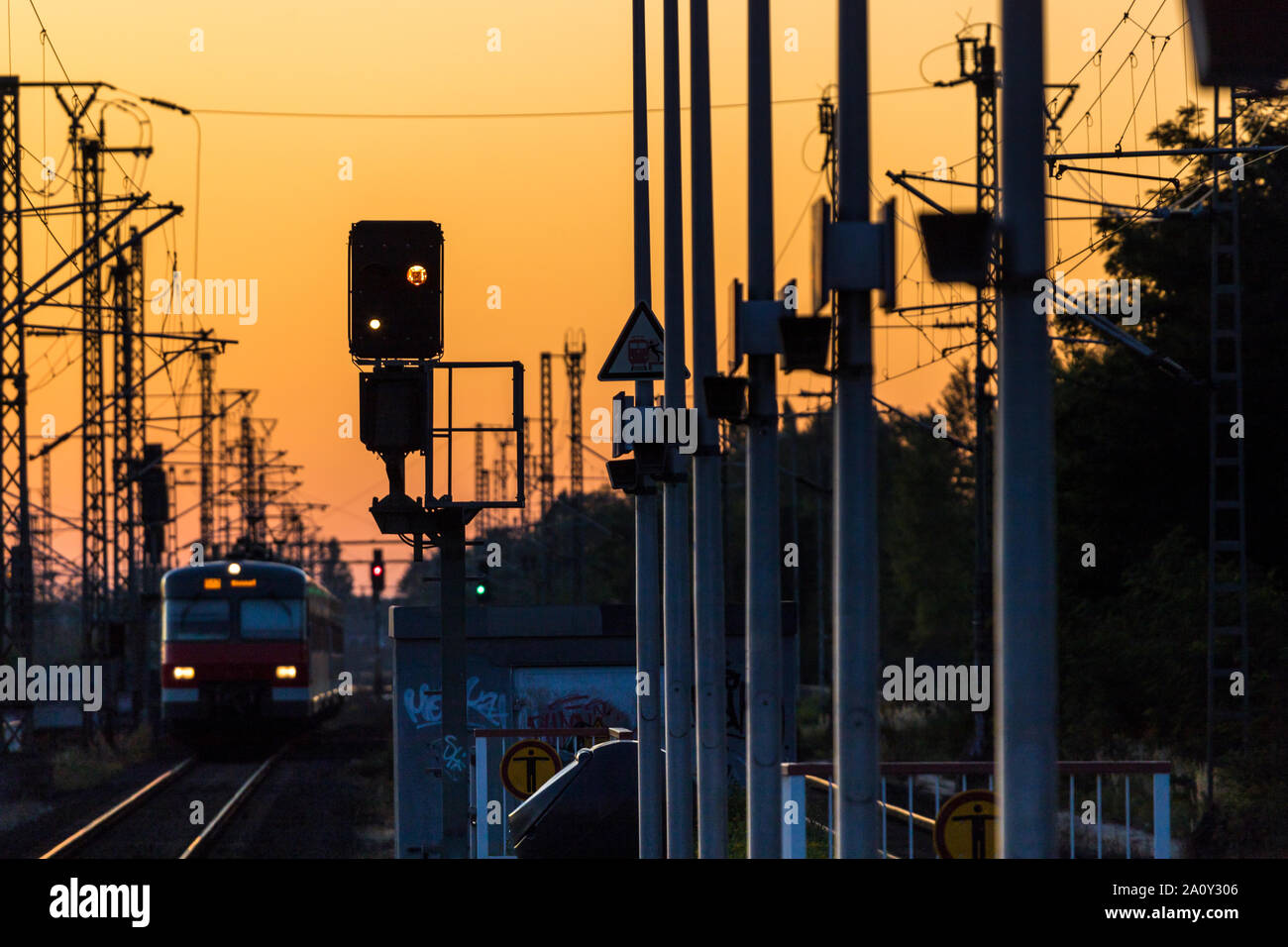 train power transmission lines sundown Stock Photo - Alamy train power transmission lines sundown Stock Photo - Alamy