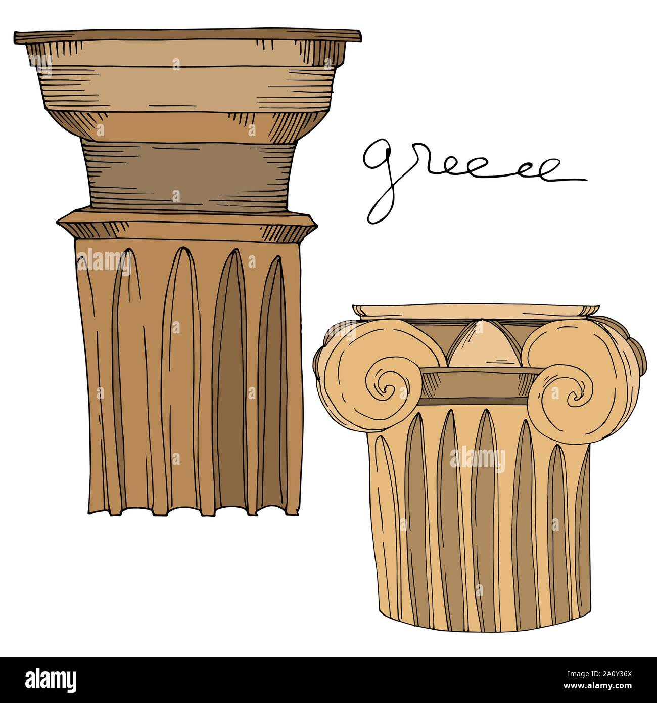 Greek Columns Background