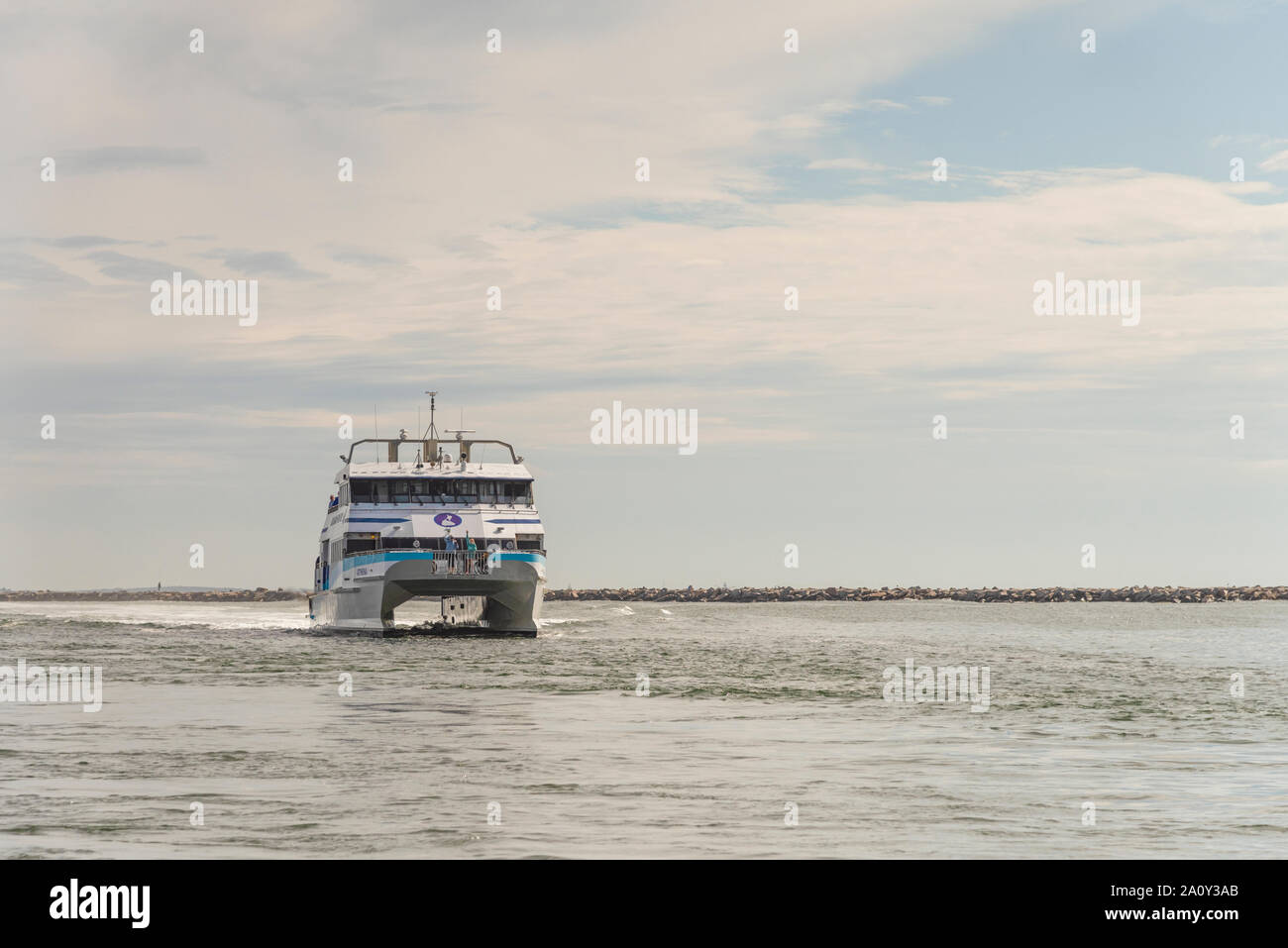 Block Island Ferry Galilee, Rhode Island USA Stock Photo - Alamy
