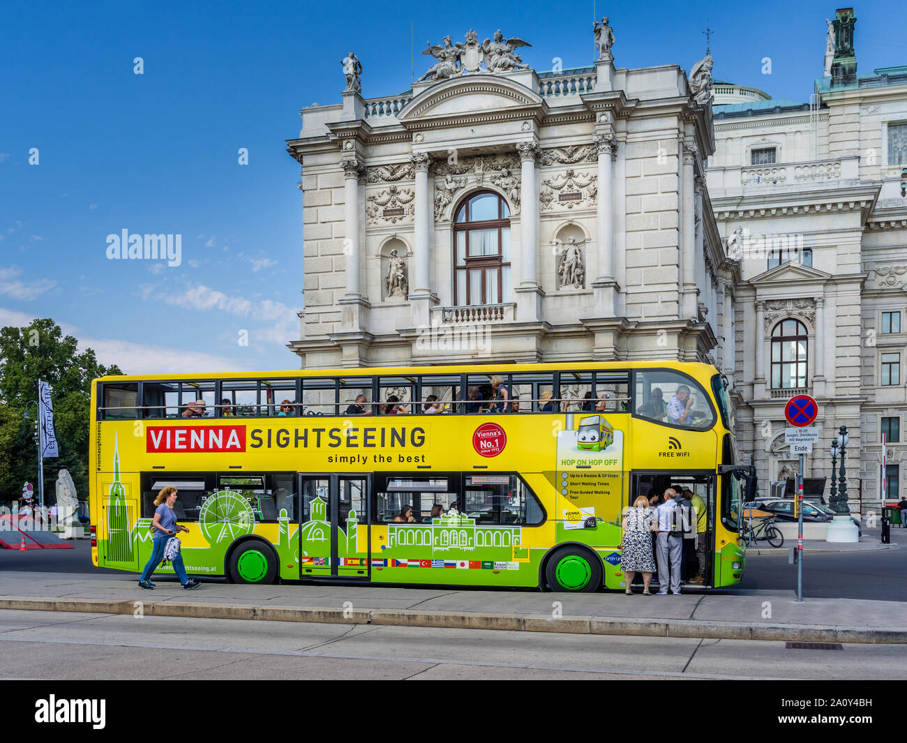 "MAN Unvi Urbis" open-top double-decker bus for carrying sightseers ...