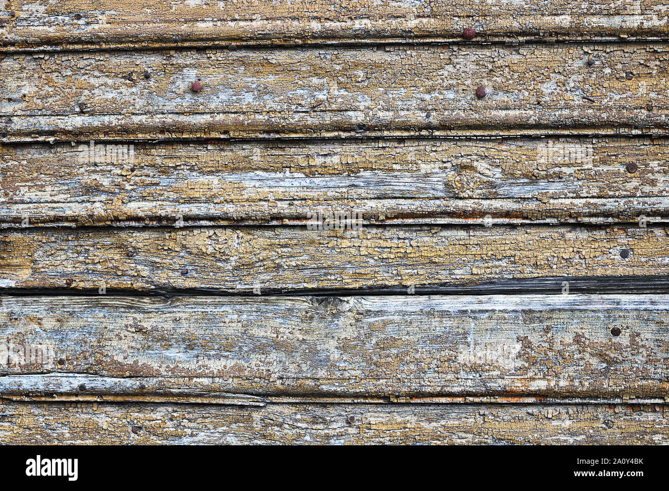 damaged paint layer on wooden cabin, texture for your design Stock ...