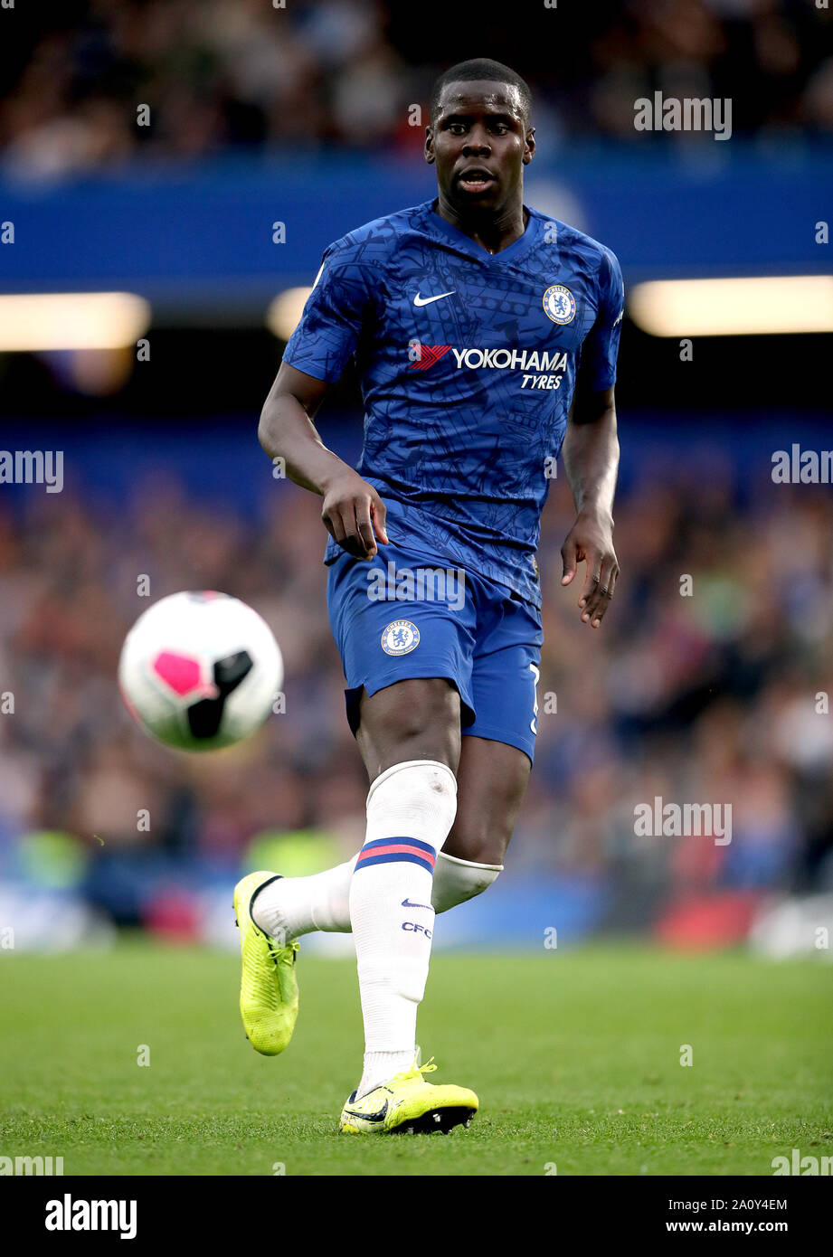 Chelsea's Kurt Zouma during the Premier League match at Stamford Bridge ...