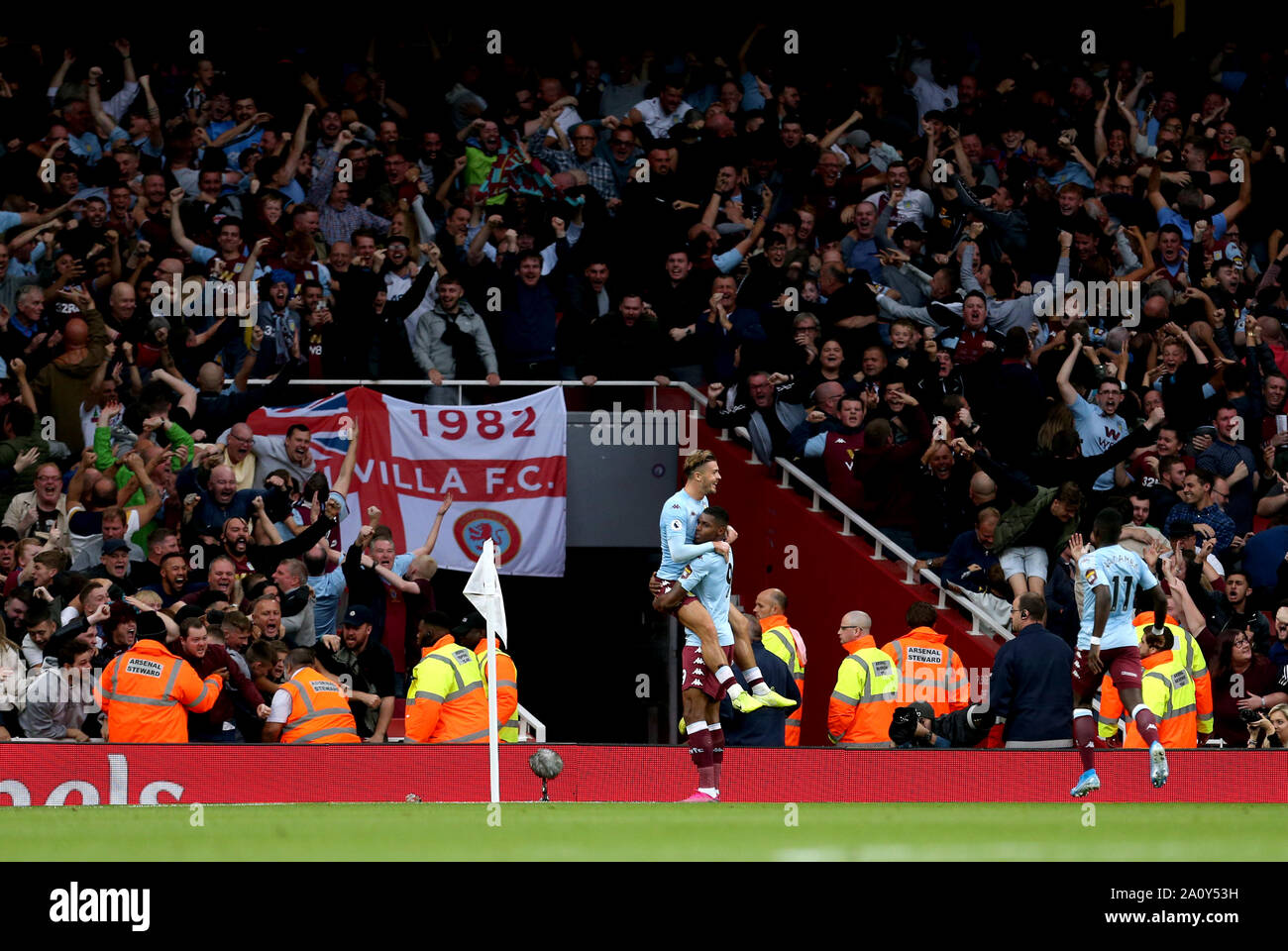 Aston Villa's Wesley celebrates scoring his side's second goal of the ...