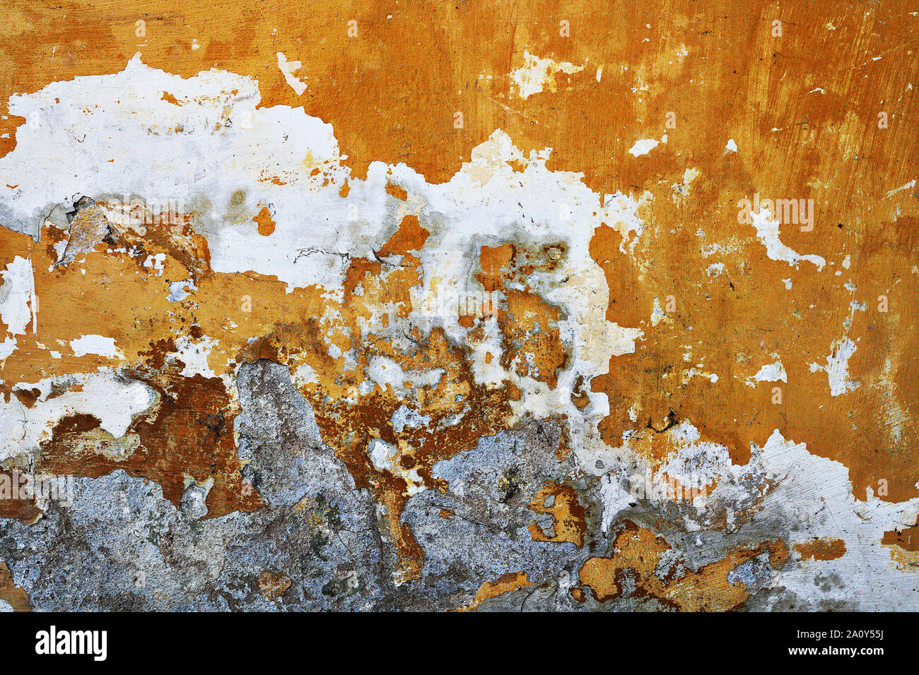 plaster damaged by humidity, texture of old wall Stock Photo - Alamy