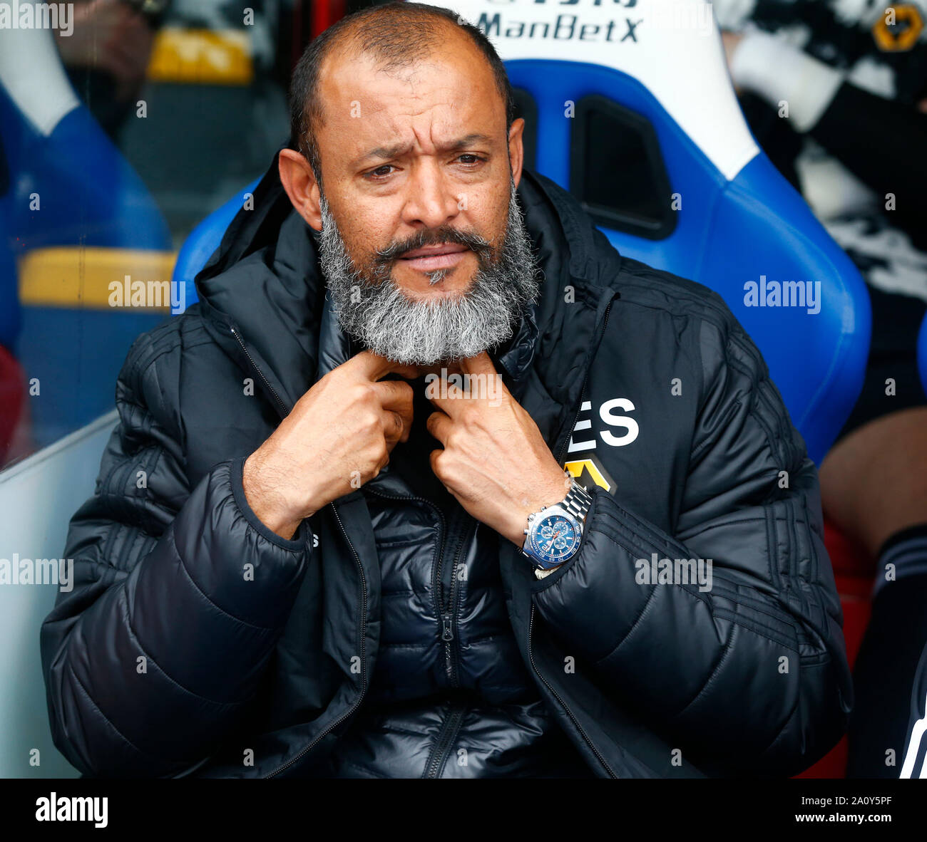 London, UK. 22nd Sep, 2019. Wolverhampton Wanderers manager Nuno Esp ...