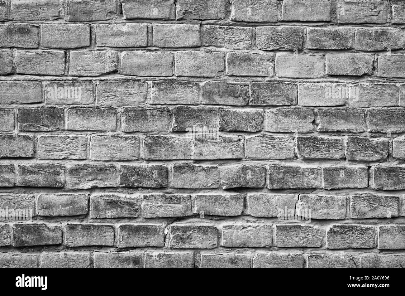 Texture of brick wall. Black and white background Stock Photo - Alamy