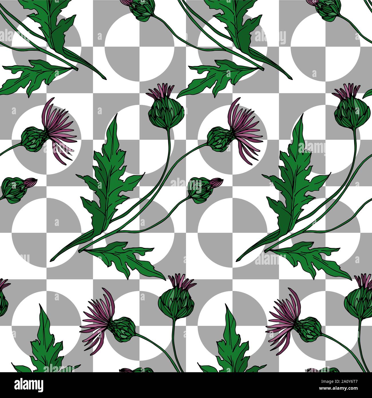 Vector wildflowers floral botanical flowers. Wild spring leaf ...