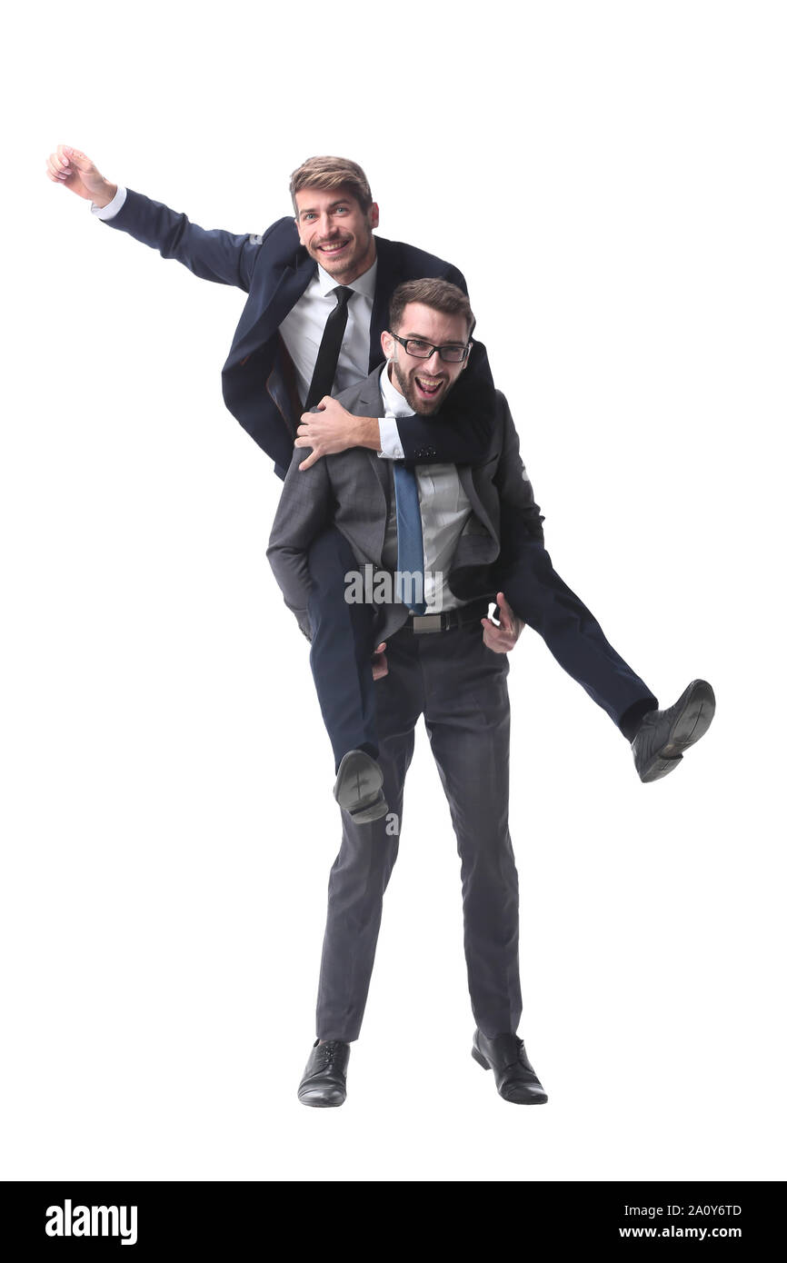 Man professional piggyback man hi-res stock photography and images - Alamy