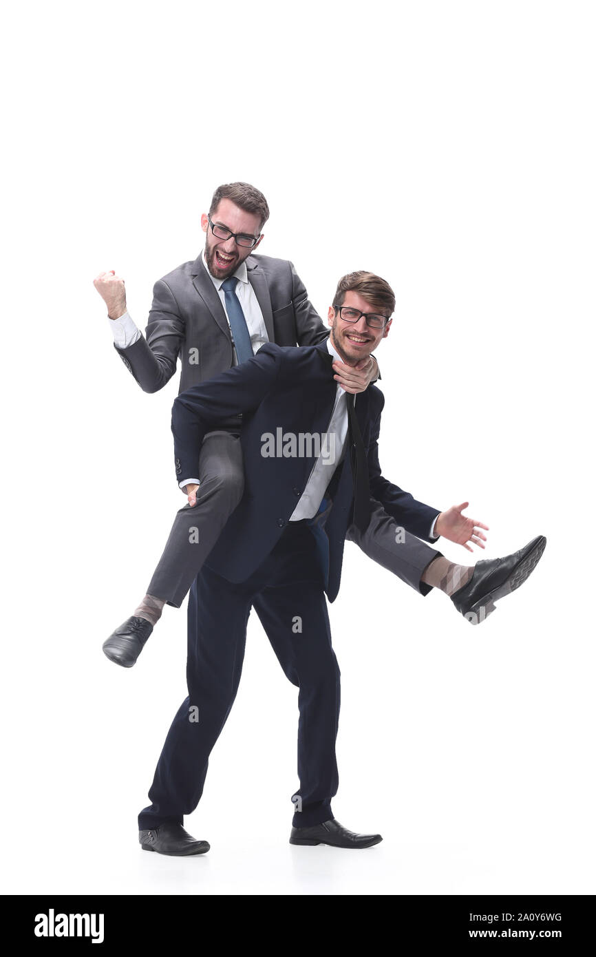 Man professional piggyback man hi-res stock photography and images - Alamy