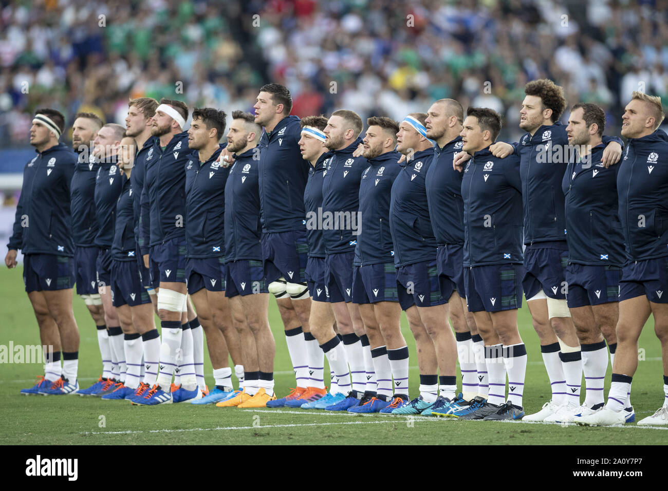 Ireland players sing hi-res stock photography and images - Alamy