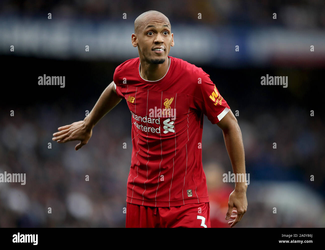 Liverpool's Fabinho during the Premier League match at Stamford Bridge ...