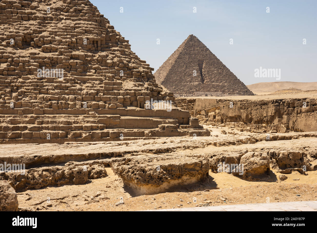 The Pyramid of Menkaure is the smallest of the three main Pyramids of ...