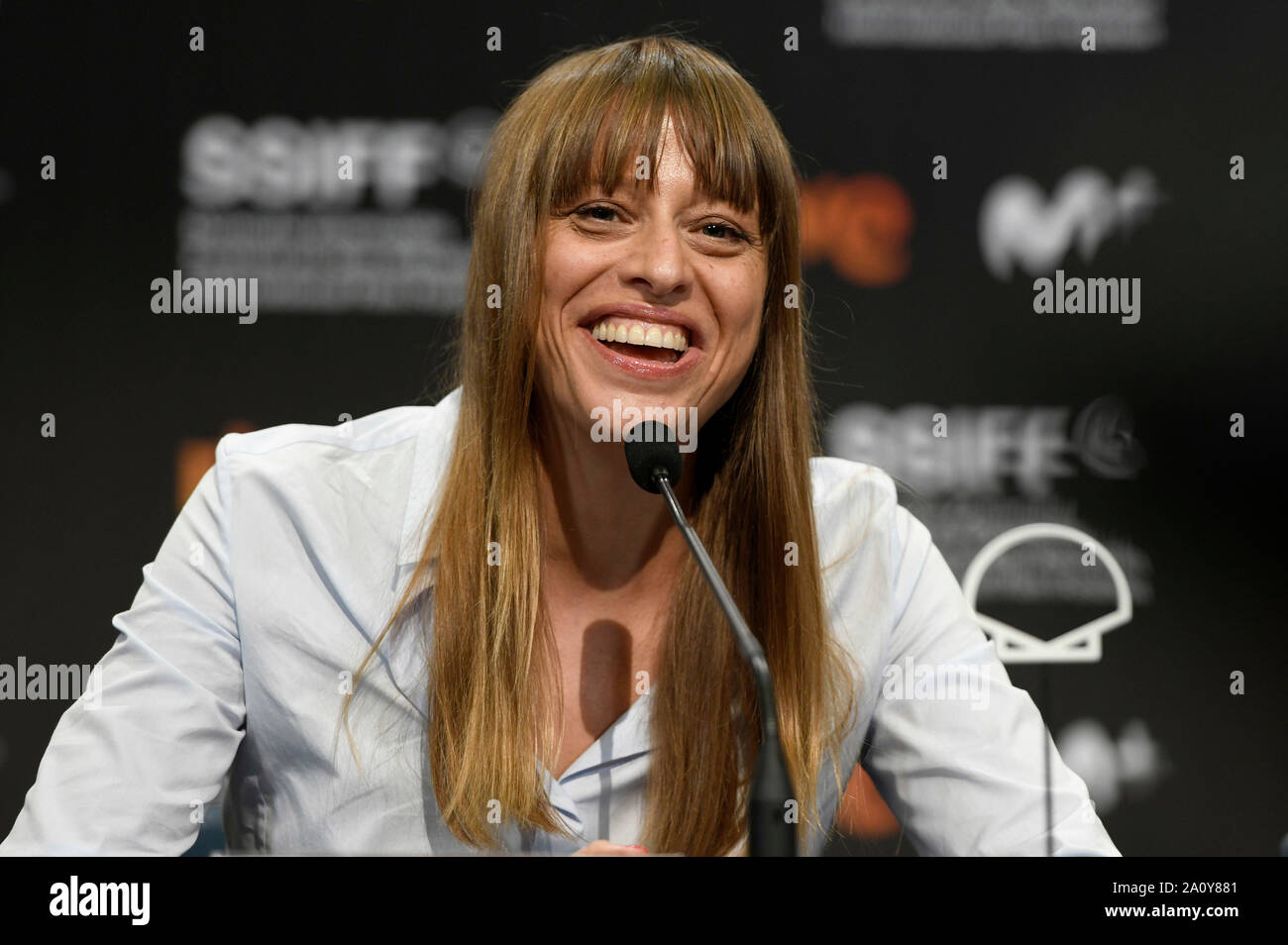 San Sebastian, Spain. 21st Sep, 2019. Alice Winocour at the Proxima ...