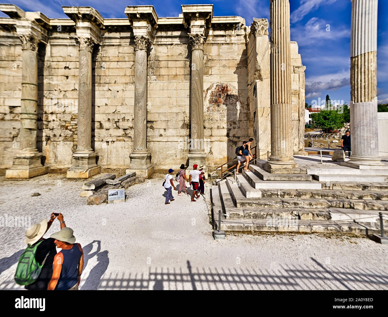 Acropolis and hadrians library hi-res stock photography and images - Alamy