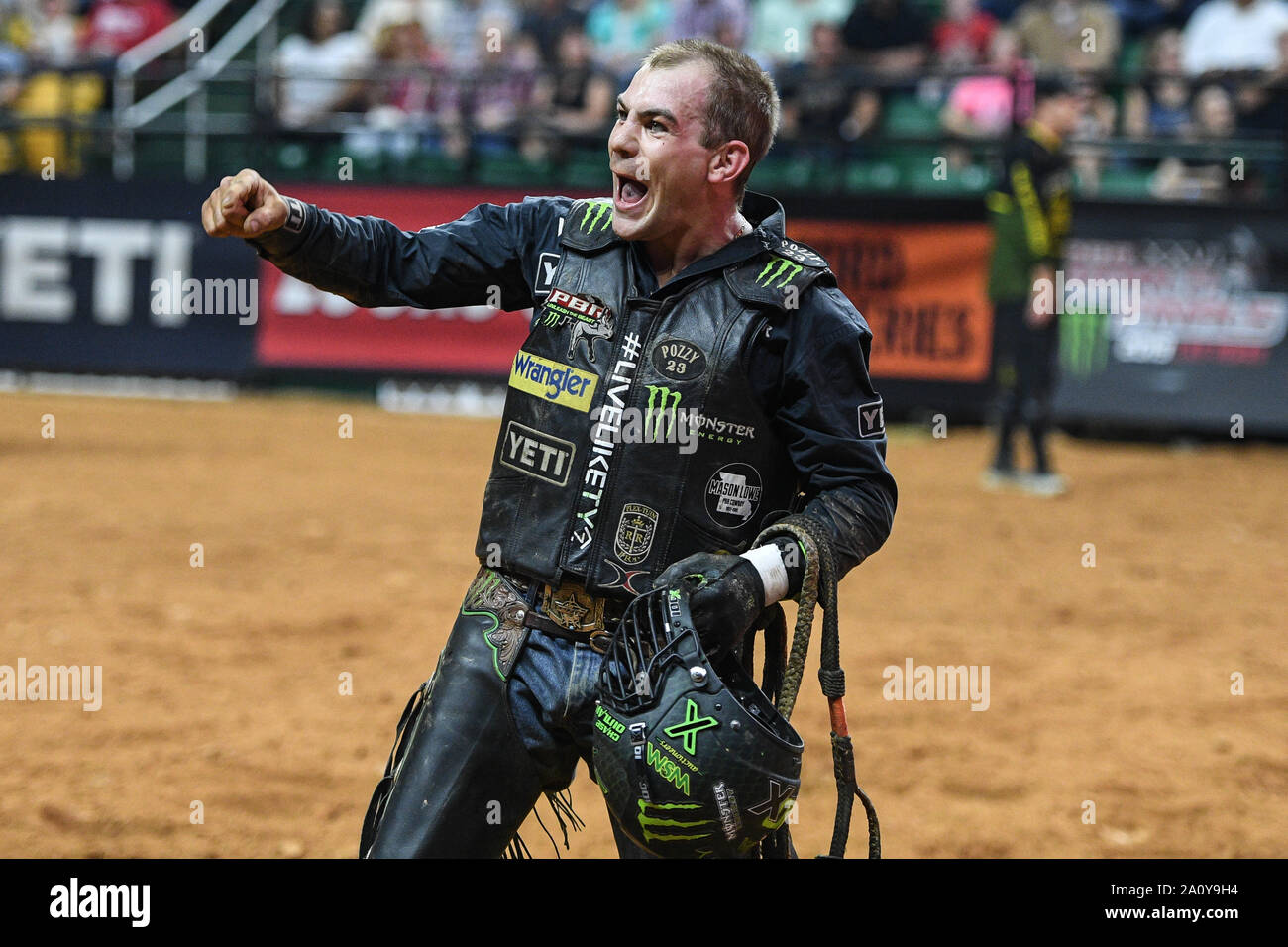 Fairfax, Virginia, USA. 21st Sep, 2019. CHASE OUTLAW celebrates a ...