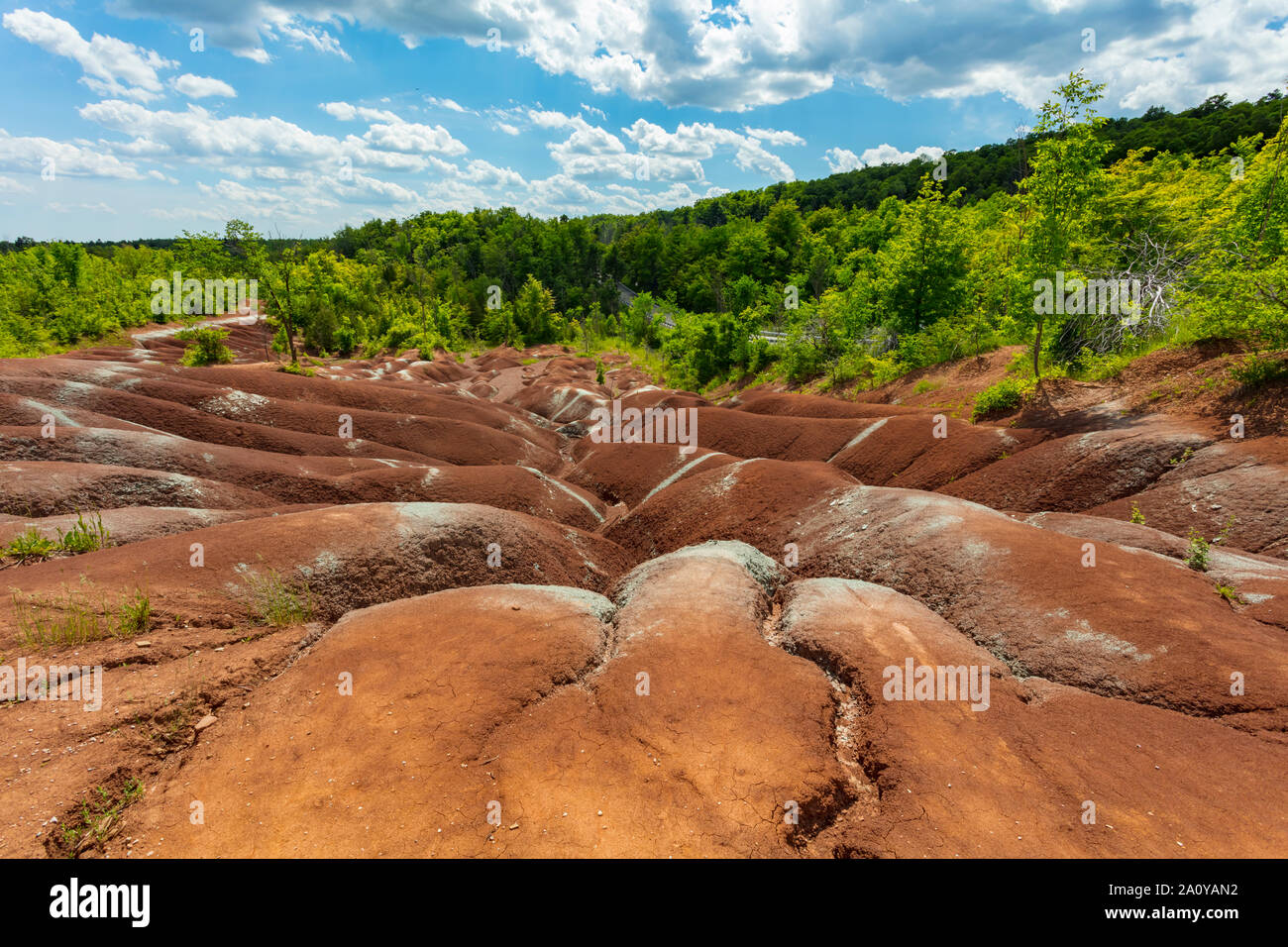 Cheltenham Badlands of Caledon, Ontario in summer Stock Photo - Alamy