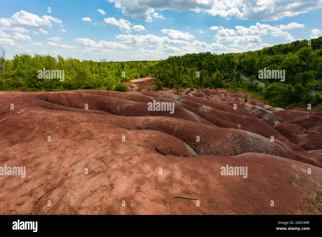 Cheltenham Badlands of Caledon, Ontario in summer Stock Photo - Alamy
