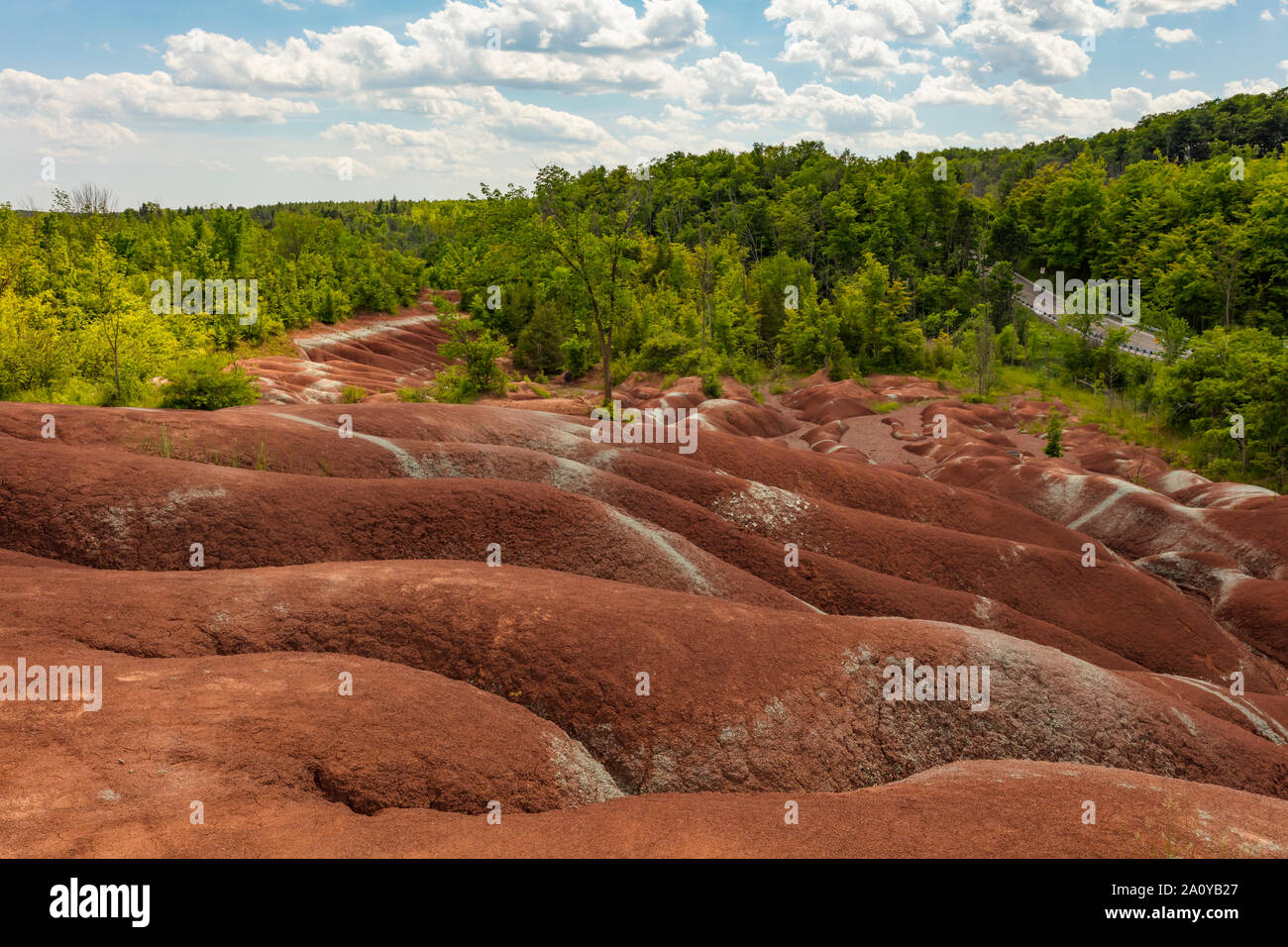 Cheltenham Badlands of Caledon, Ontario in summer Stock Photo - Alamy