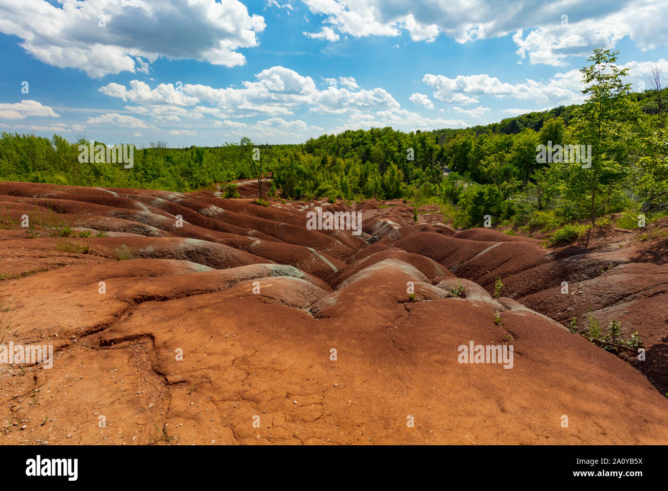 Cheltenham Badlands of Caledon, Ontario in summer Stock Photo - Alamy