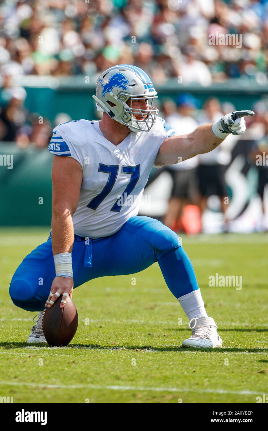 Detroit lions center frank ragnow hi-res stock photography and images ...