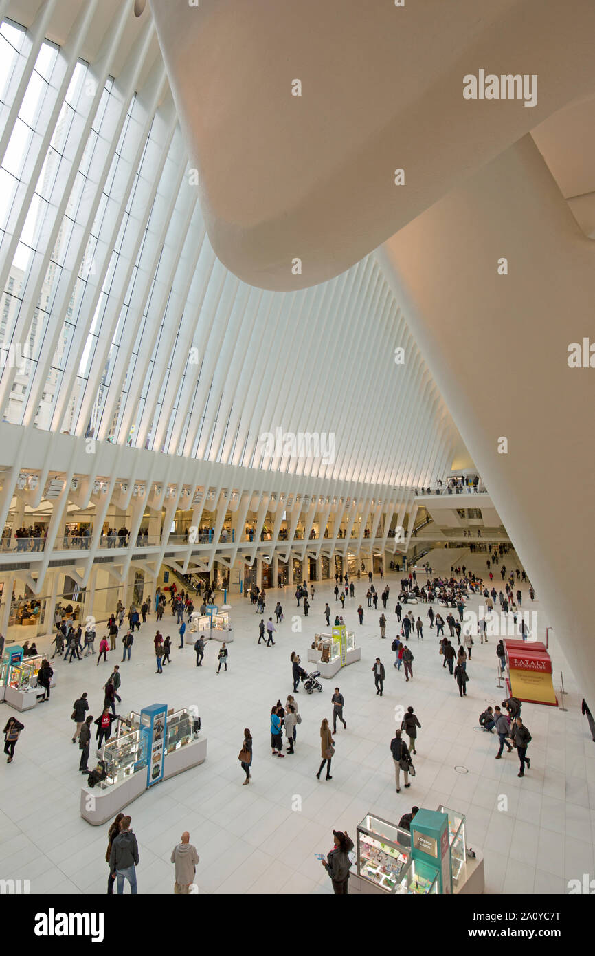 OCULUS MAIN HALL (©SANTIAGO CALATRAVA 2018) WESTFIELD WORLD TRADE ...