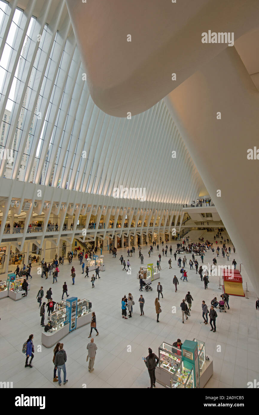 OCULUS MAIN HALL (©SANTIAGO CALATRAVA 2018) WESTFIELD WORLD TRADE ...