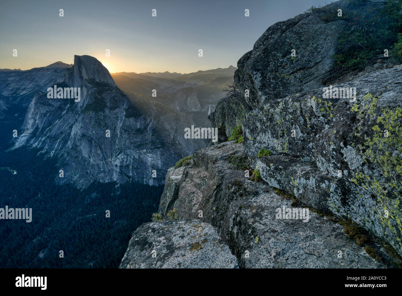 Half Dome first light Stock Photo - Alamy