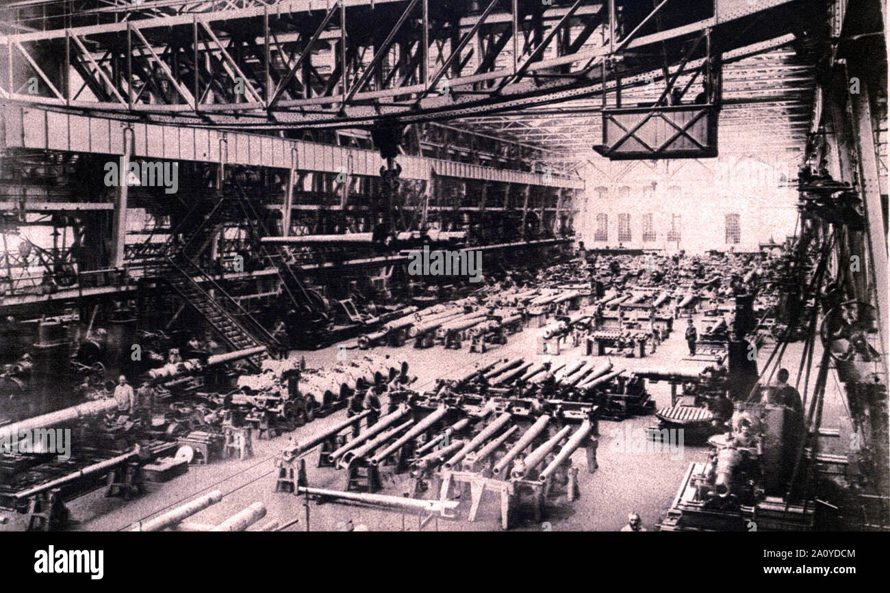 KRUPP ARMAMENT FACTORY, Essen, Germany, during WW1 Stock Photo - Alamy
