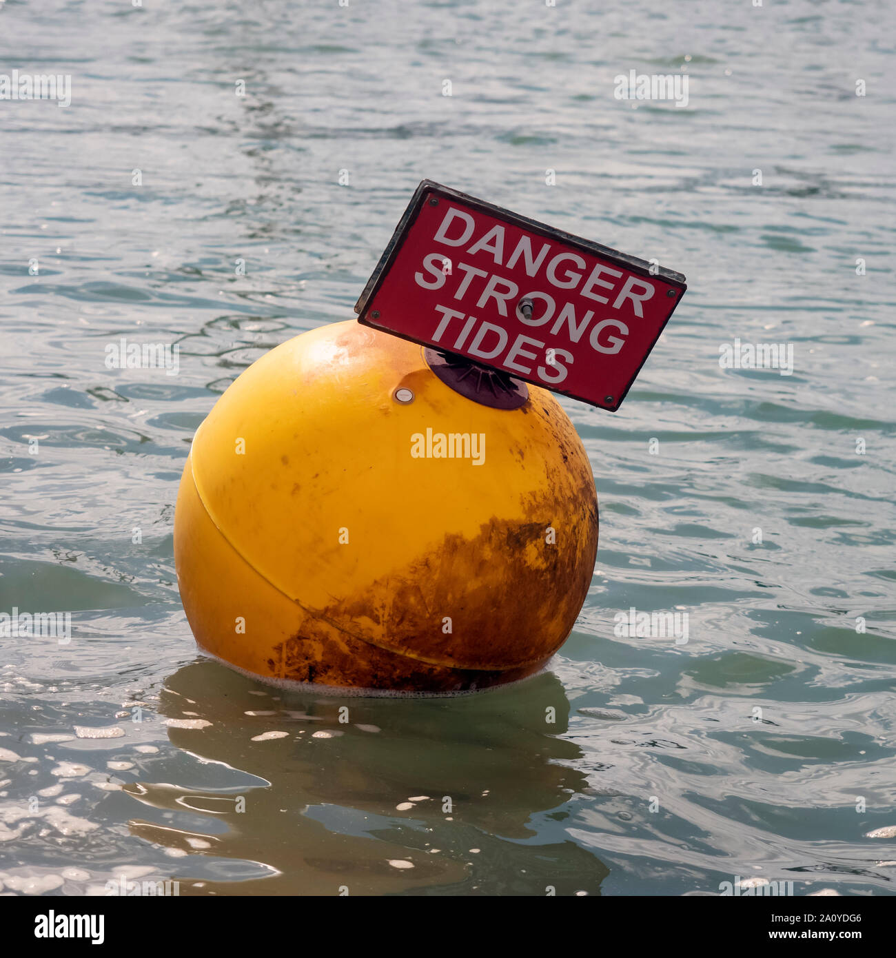 Yellow warning buoy sea hi-res stock photography and images - Alamy