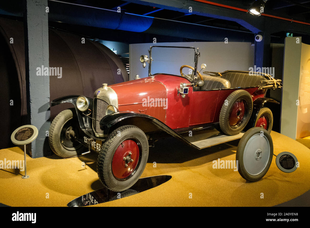The Citroen type A car (1919), the first series production car ...
