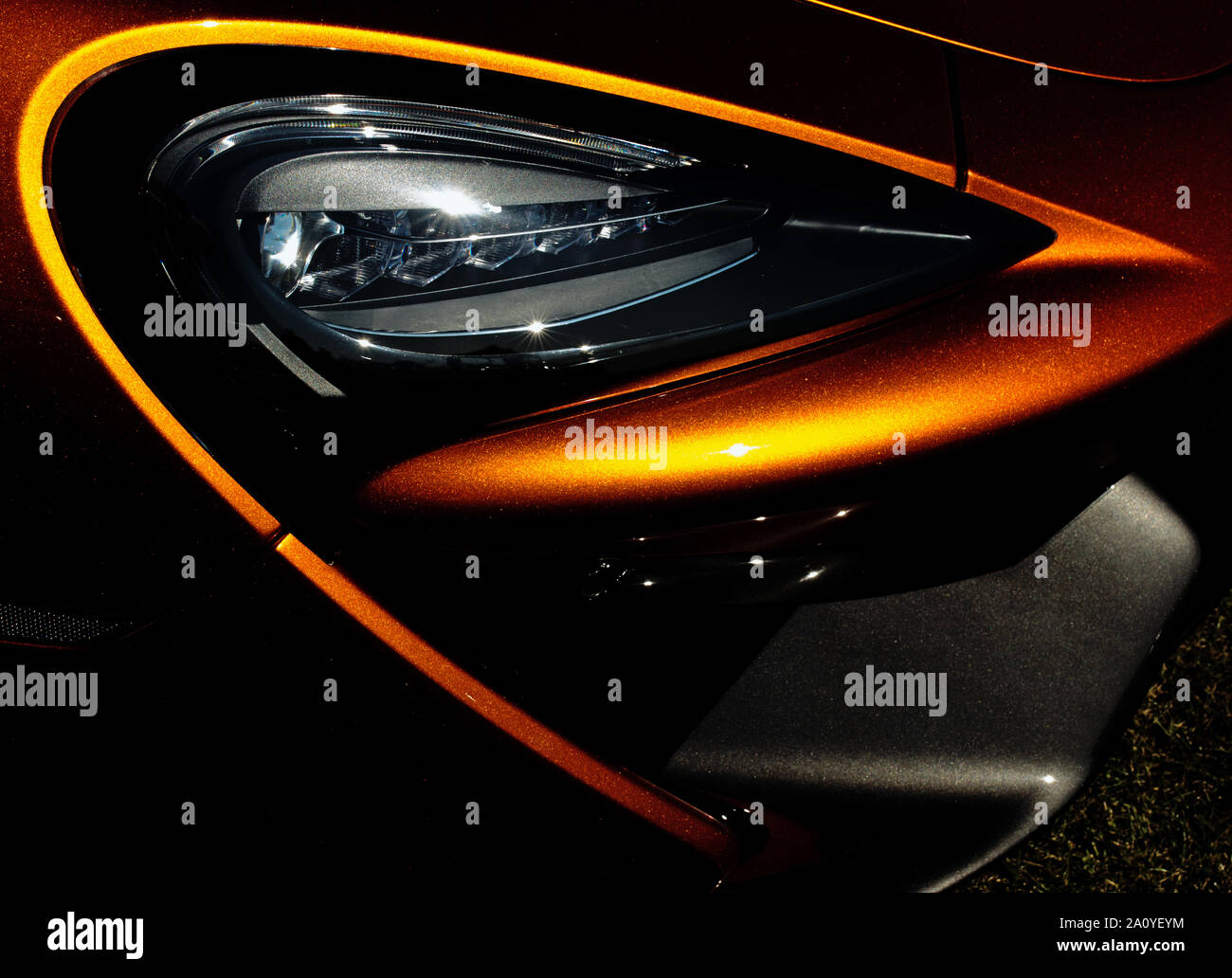 McLaren 570S Iconic front light Stock Photo - Alamy