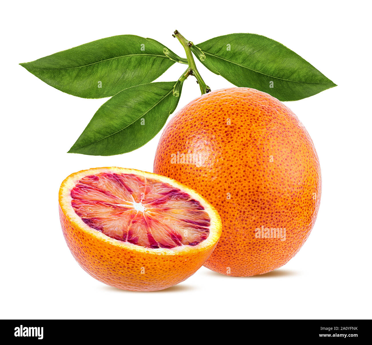 Ripe orange isolated on white background Stock Photo - Alamy