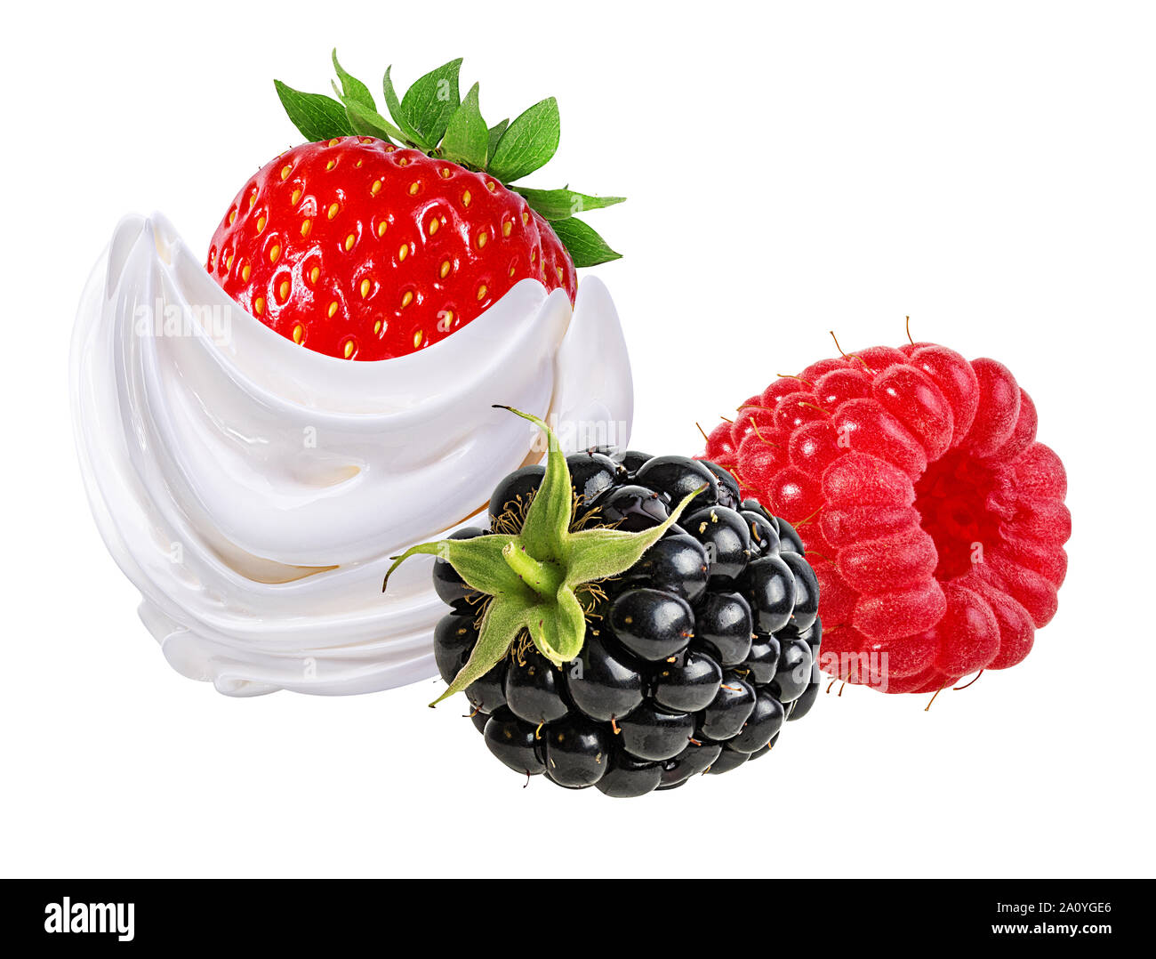 Cream raspberry hi-res stock photography and images - Alamy