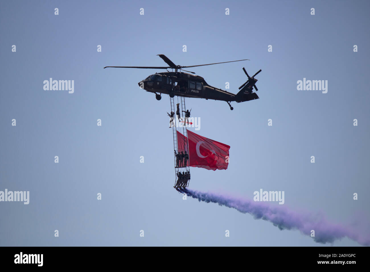 Istanbul, Turkey - September-18,2019: Soldier doing demonstration ...