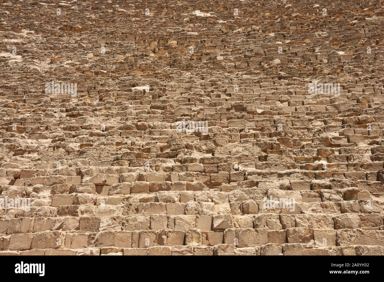 Western side of Pyramid of Khufu or the Pyramid of Cheop, the oldest ...