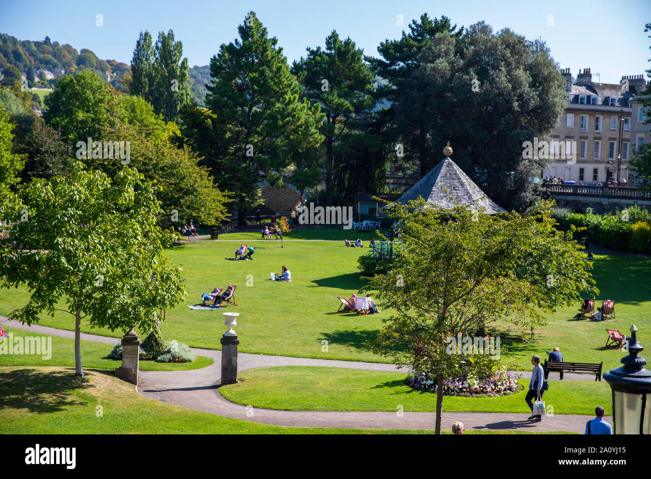 The Parade Gardens, Bath, UK Stock Photo - Alamy
