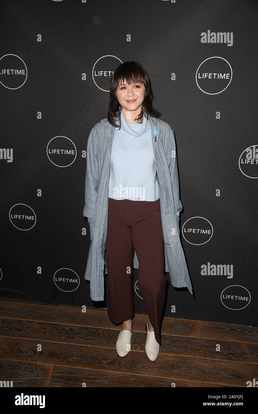 West Hollywood, CA, USA. Emily Skeggs at 2019 Lifetime Winter Movies ...