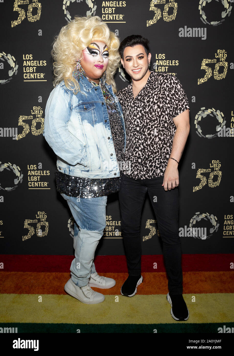 Los Angeles, CA - Sept 21, 2019: Lushious and Manny Gutierrez attend ...