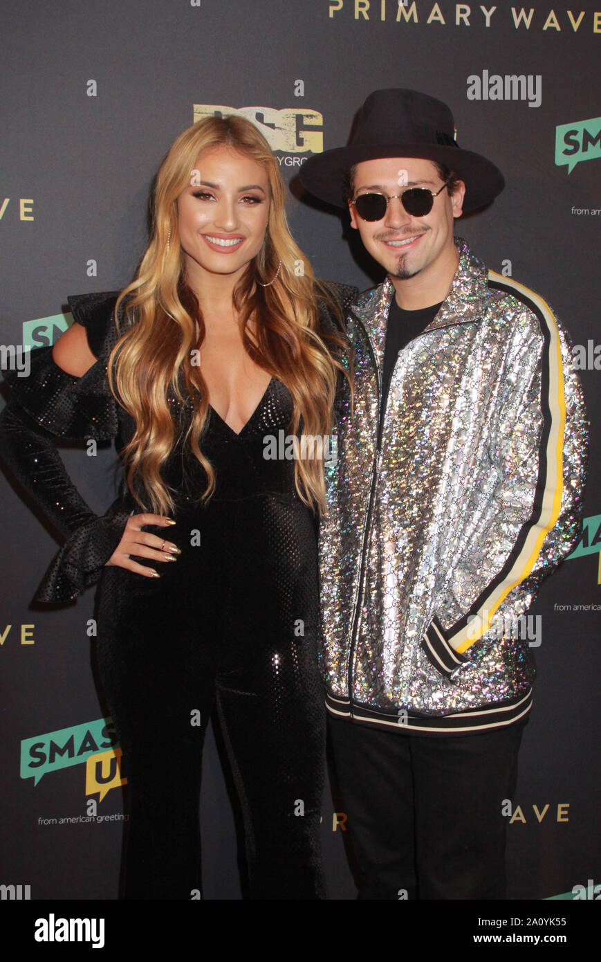 Los Angeles.CA.USA. Montana Tucker and Chris Cab at Primary Wave 13th Annual Pre-GRAMMY Bash ...