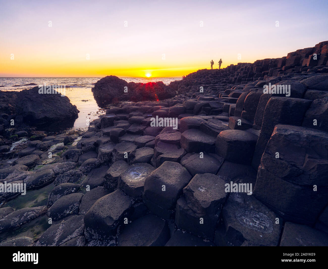 Giants Causeway Sunset High Resolution Stock Photography and Images - Alamy
