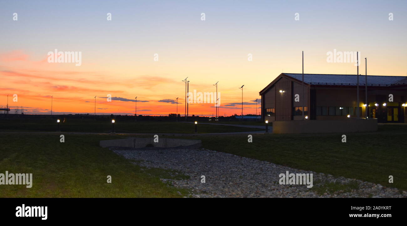 NAVAL SUPPORT FACILITY DEVESELU, Romania (Sept. 1, 2019) – The sun sets ...