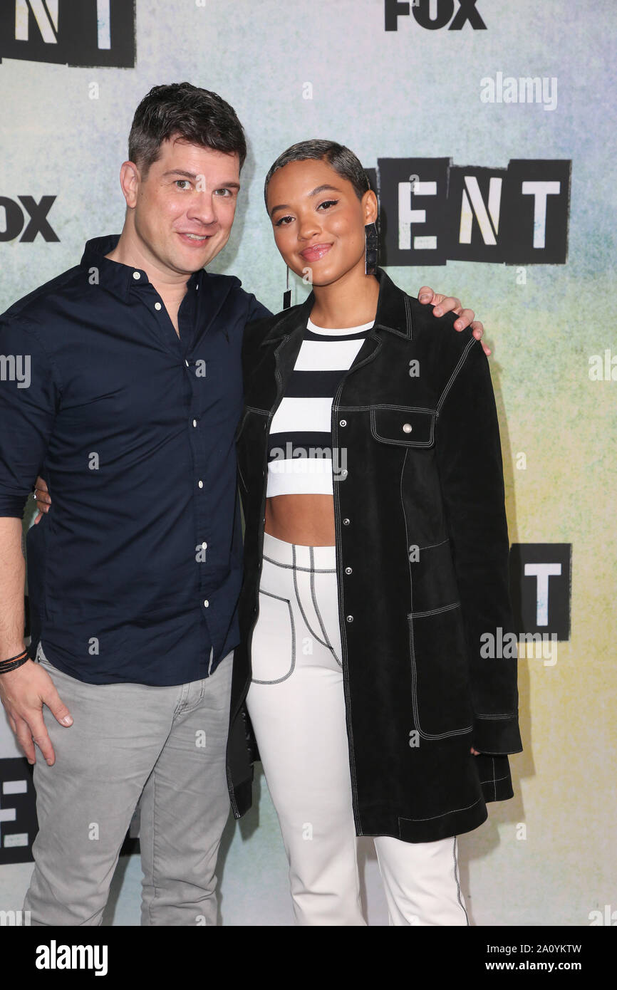 Los Angeles, CA, USA. Stephen Oremus, Kiersey Clemons at Fox Hosts ...