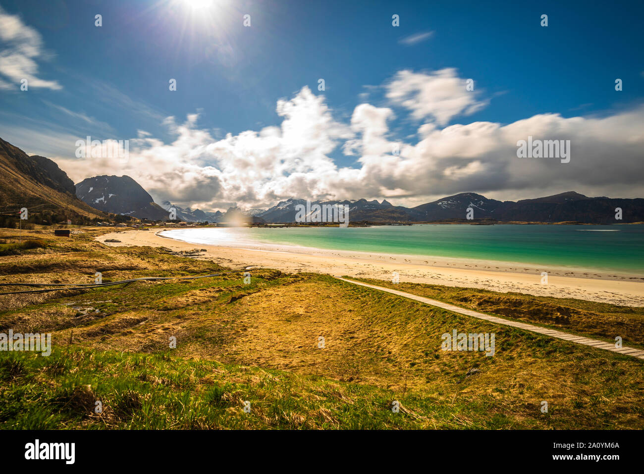 seascape view from the Ramberg beach, Lofoten Islands Stock Photo - Alamy