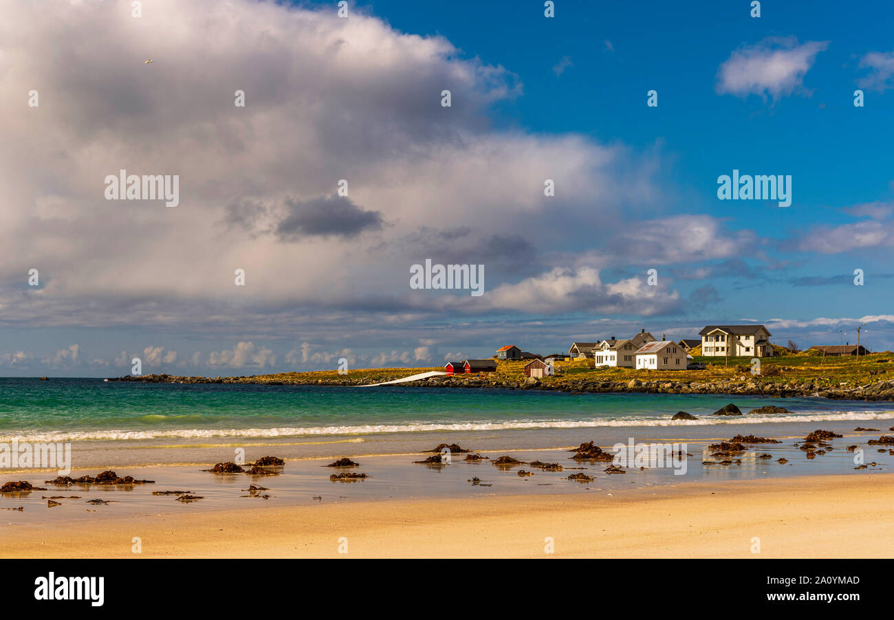 seascape view from the Ramberg beach, Lofoten Islands Stock Photo - Alamy
